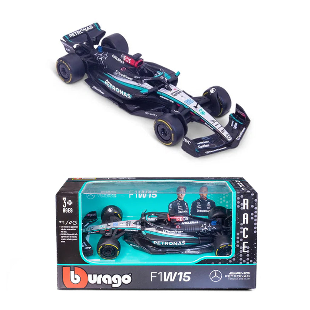 Bburago Mercedes-AMG W15 F1 2024 #63 George Russell (1:43 Scale) – AGR ...