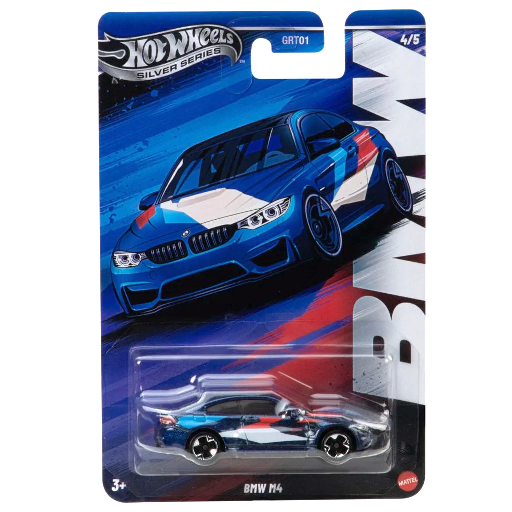 Hot Wheels BMW Series 2025 - 4/5 - BMW M4 Blue (JBY57) – AGR Models
