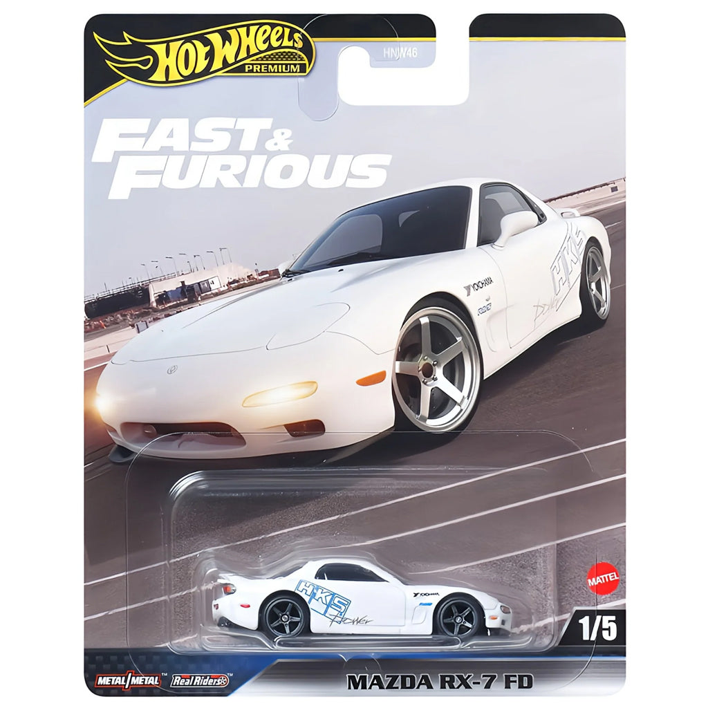 Hot Wheels Fast & Furious 2025 - 1/5 - Mazda RX-7 FD White – AGR Models