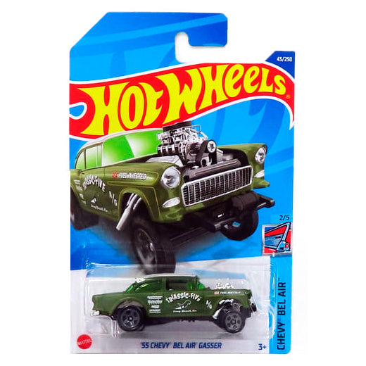 Hot Wheels - '55 Chevy Bel Air Gasser (Triassic-Five) (LC/Strip) HCV06 ...