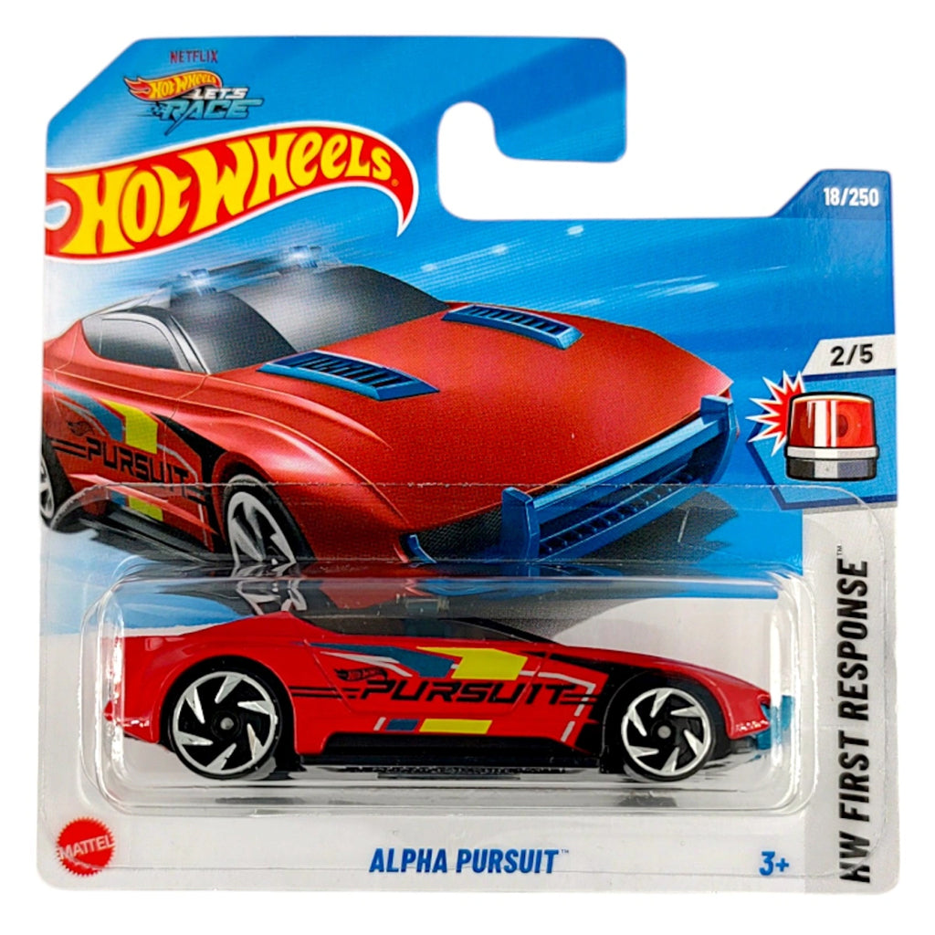 Hot Wheels - Alpha Pursuit Red (SC) HW First Response (Card Creased) – AGR Models