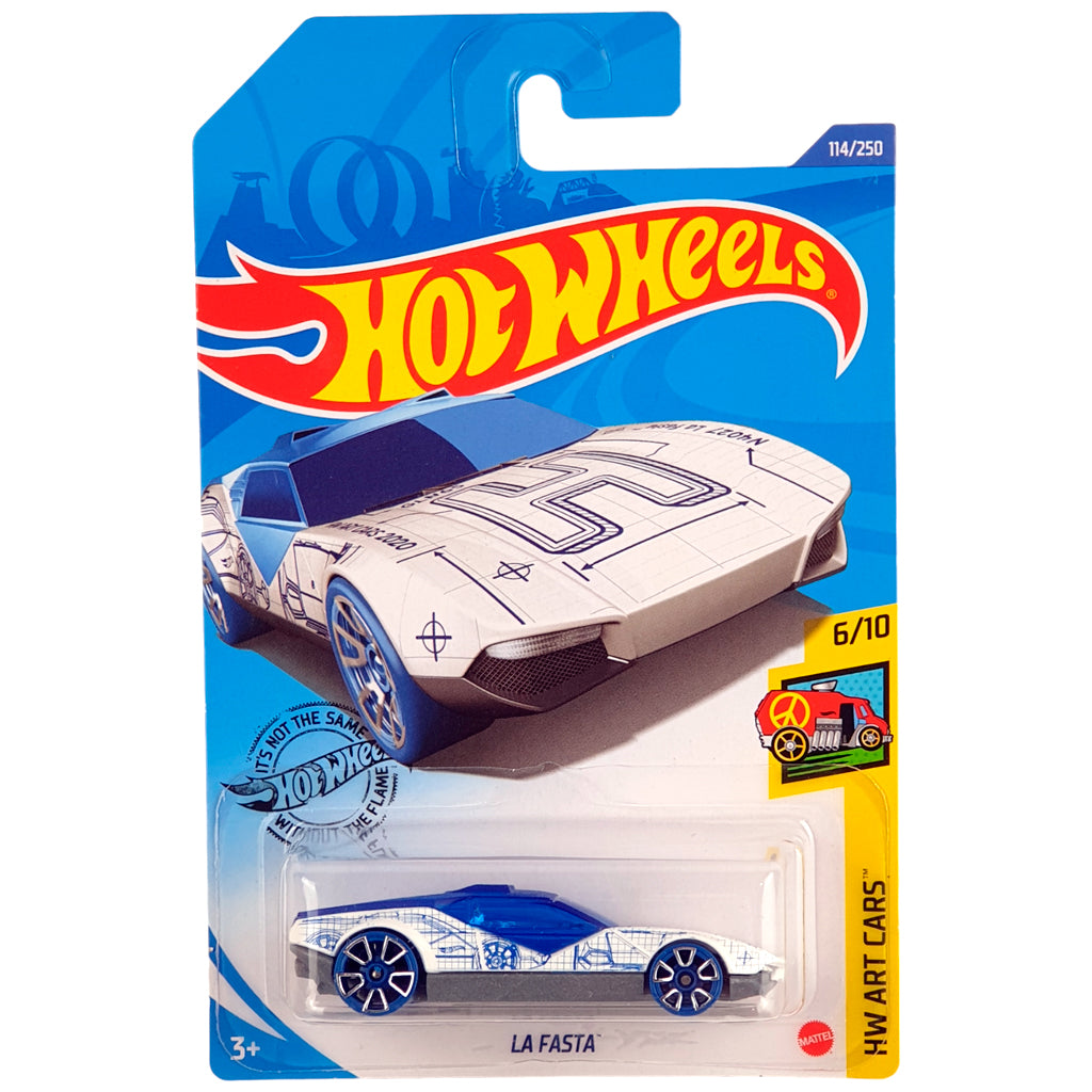 Hot Wheels - La Fasta White (LC) GLN65-D7C6 (Tatty Card) – AGR Models