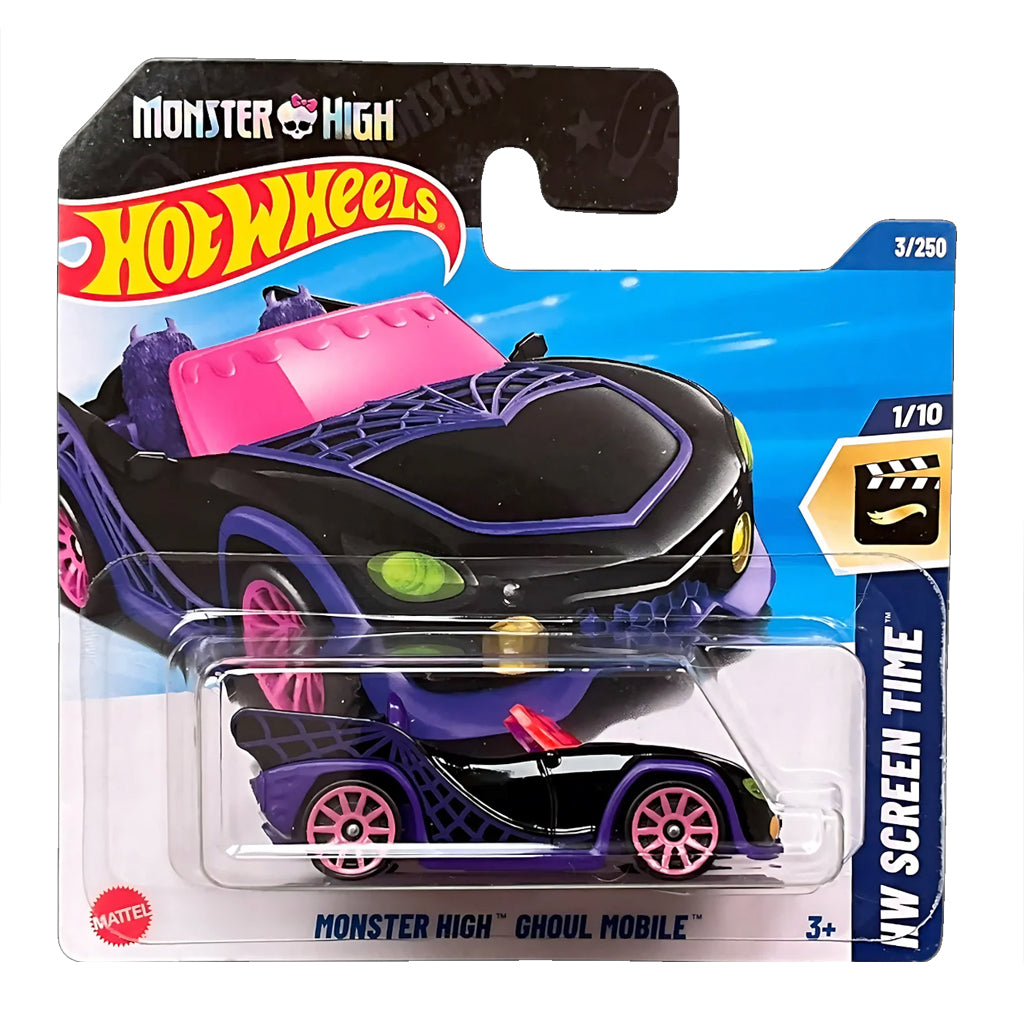 Hot Wheels - Monster High Ghoul Mobile Black (SC) 2025 HW Screen Time ...