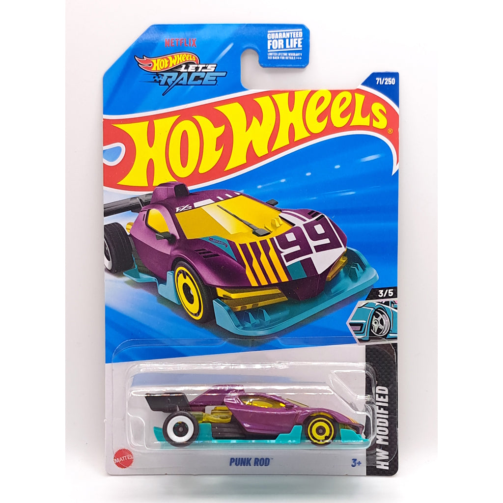Hot Wheels - Punk Rod Purple (US LC) 2025 HW Modified (Card Creased ...