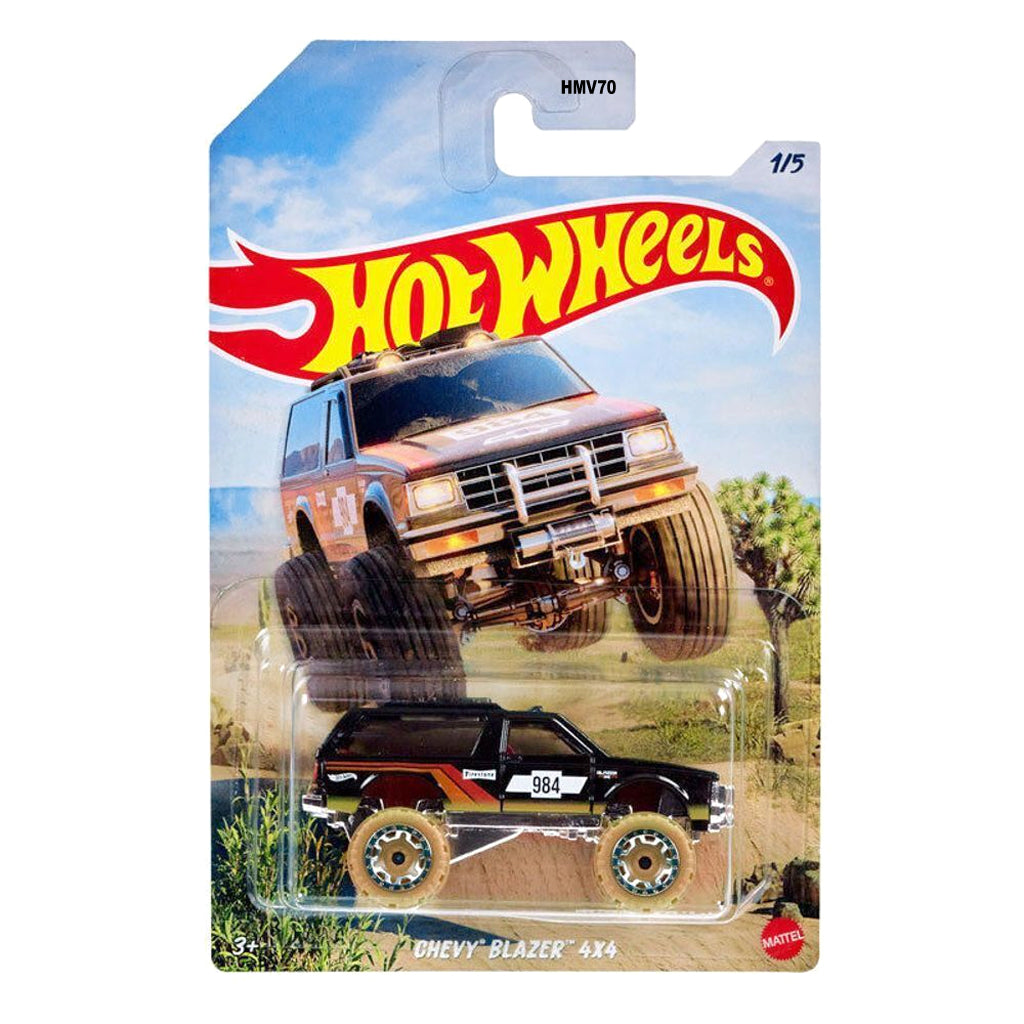Hot Wheels Mud Runners 2023 - 1/5 - Chevy Blazer 4x4 (Card Creased ...