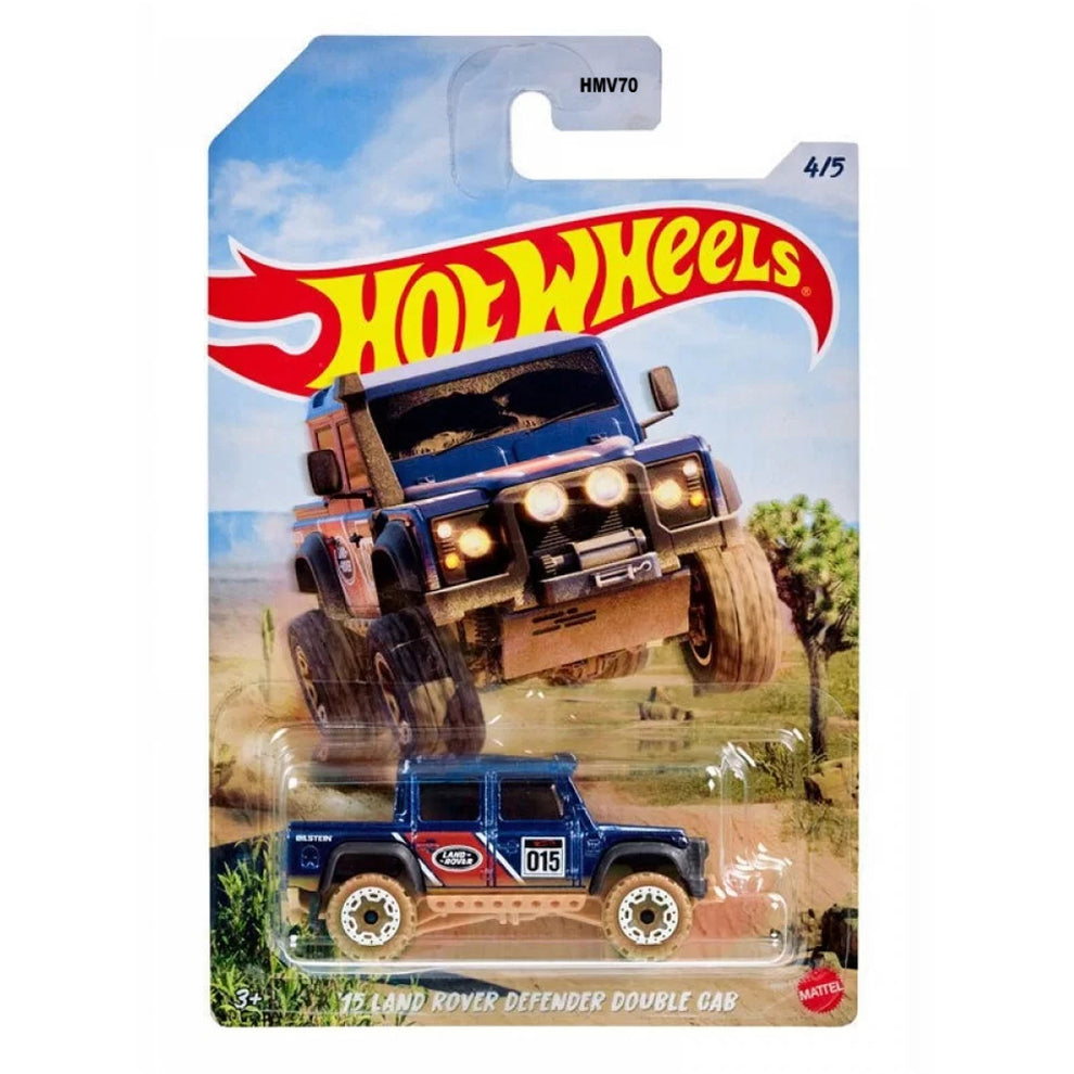 Hot Wheels Mud Runners 2023 - 4/5 - Land Rover Defender (Card Creased ...