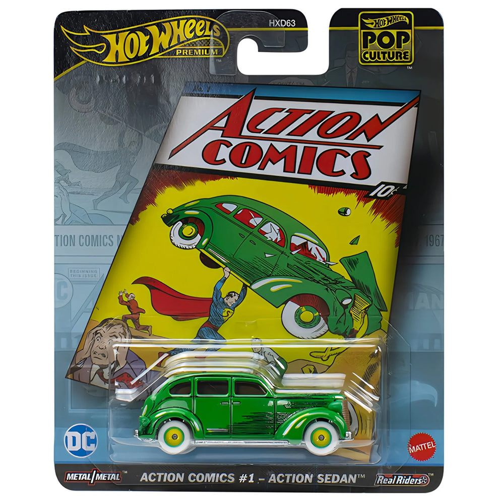 Hot Wheels Pop Culture 2025 - Action Comics #1 - Action Sedan – AGR Models