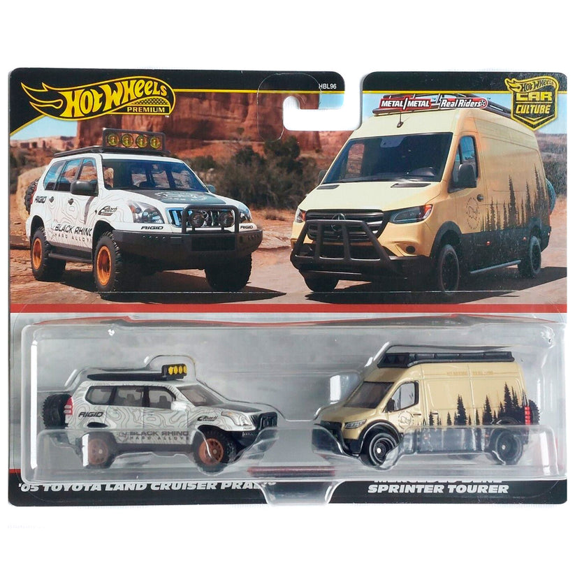Hot Wheels - Toyota Land Cruiser & Mercedes Sprinter (Card Creased ...