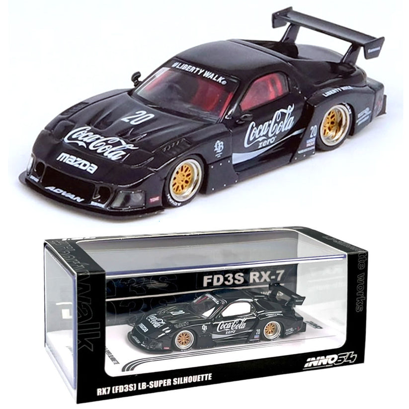 Inno64 LBWK Mazda RX7 FD3S LB-Super Silhouette Black IN64-LBWK-RX7-01 ...