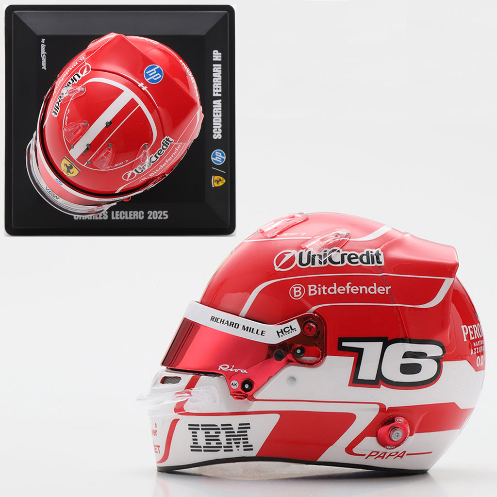 Charles Leclerc 2025 Season Ferrari F1 Helmet (1:5 Scale) Looksmart ...