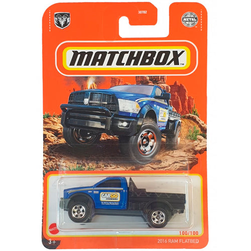 Matchbox 2016 RAM Flatbed Blue (GVY10) (1:64) – AGR Models