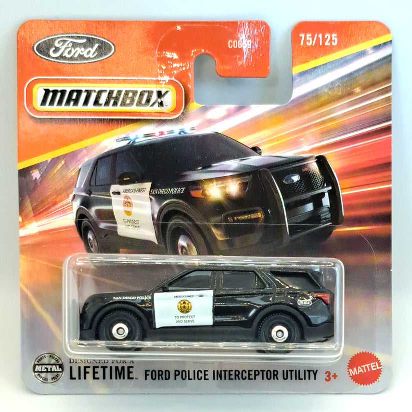 Matchbox - Ford Police Interceptor Utility Black (SC) 2025 MBX Rescue ...