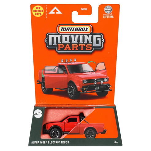 Matchbox Moving Parts 2025 - Alpha Wolf Electric Truck Red – AGR Models