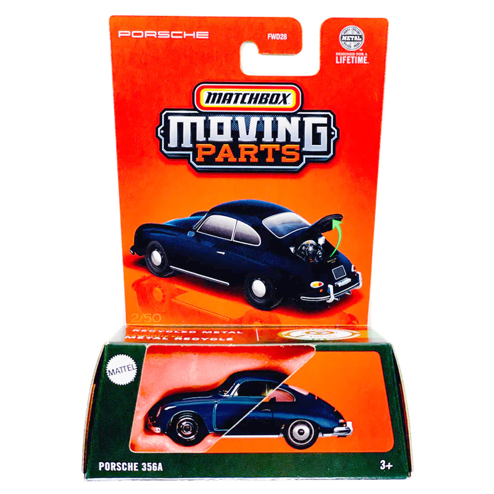 Matchbox Moving Parts 2025 - Porsche 356A Dark Blue (1:64) – AGR Models