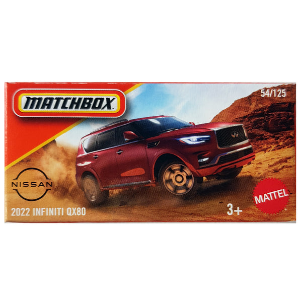 Matchbox Power Grabs - 2022 Infiniti QX80 Red (JBV74) (1:64 Scale ...