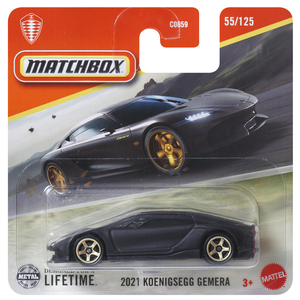 Matchbox - 2021 Koenigsegg Gemera Black (SC) (Card Slightly Creased ...