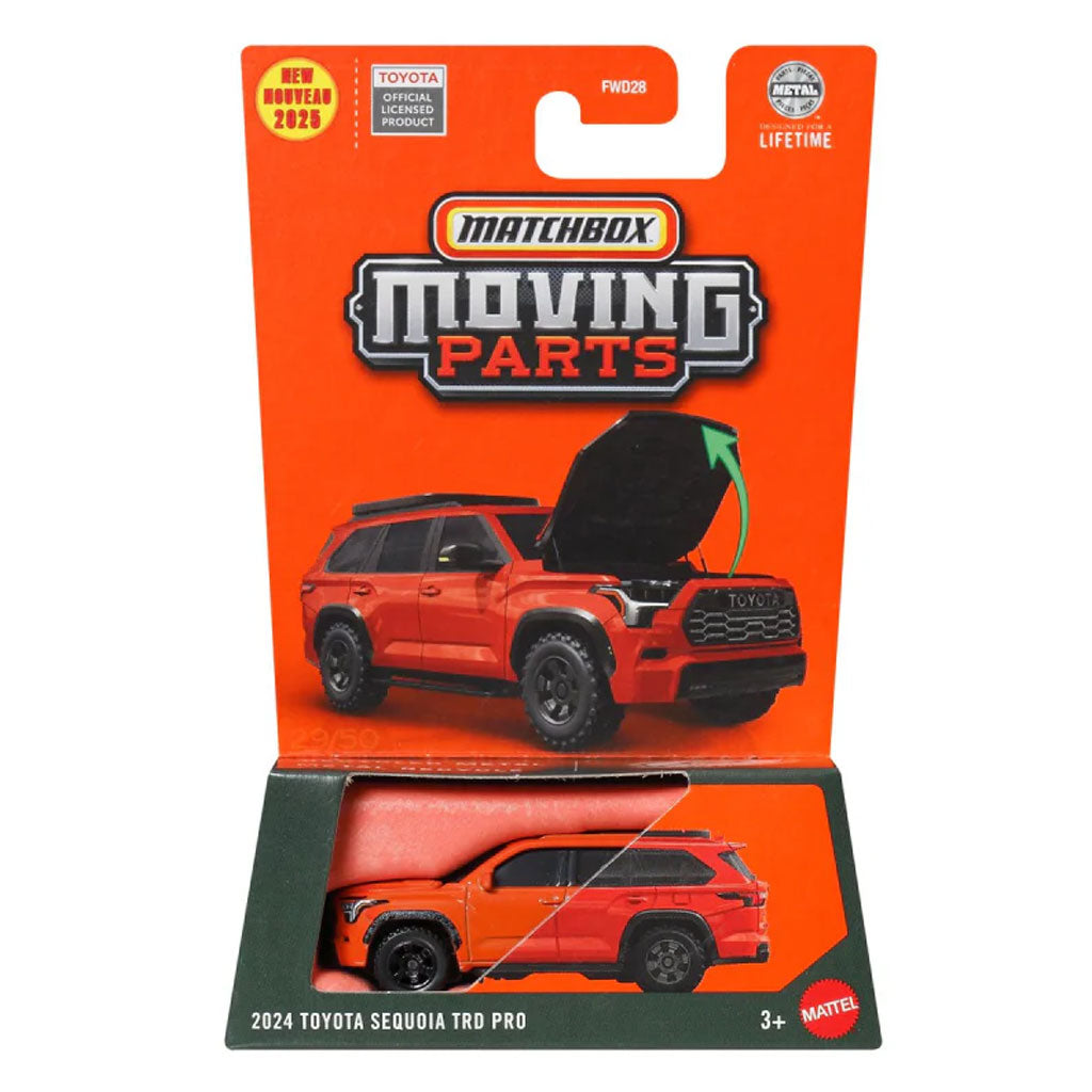 Matchbox Moving Parts 2025 - 2024 Toyota Sequoia TRD Pro Orange – AGR ...