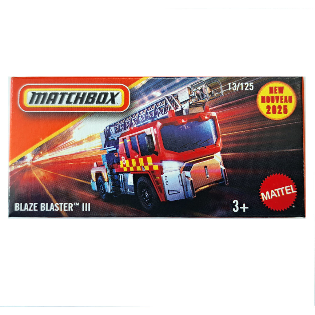 Matchbox Power Grabs - Blaze Blaster III Red (JBV13) – AGR Models