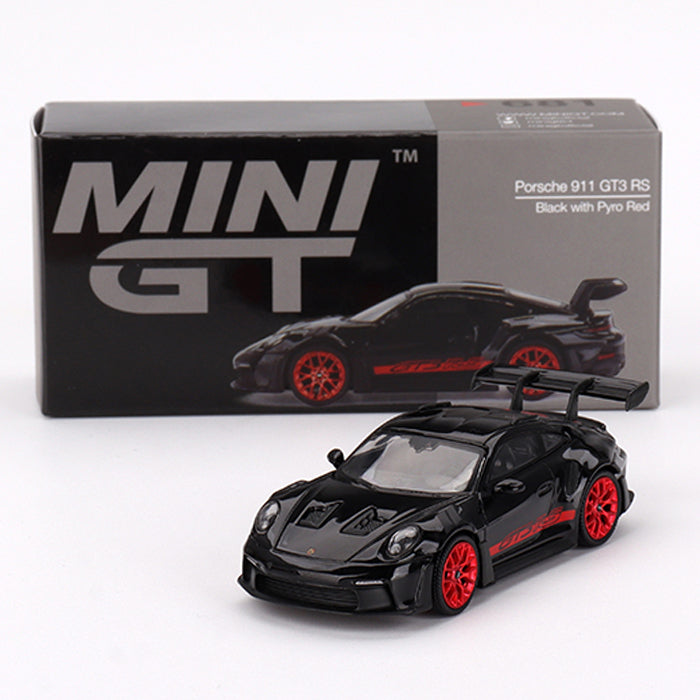 Mini GT Porsche 911 (992) GT3 RS Black / Red (681) 1:64 (Box Dented ...