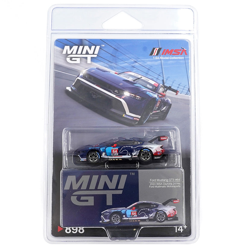 Mini GT Ford Mustang GT3 #64 IMSA Daytona 24H 2024 (898) Blister Pack ...