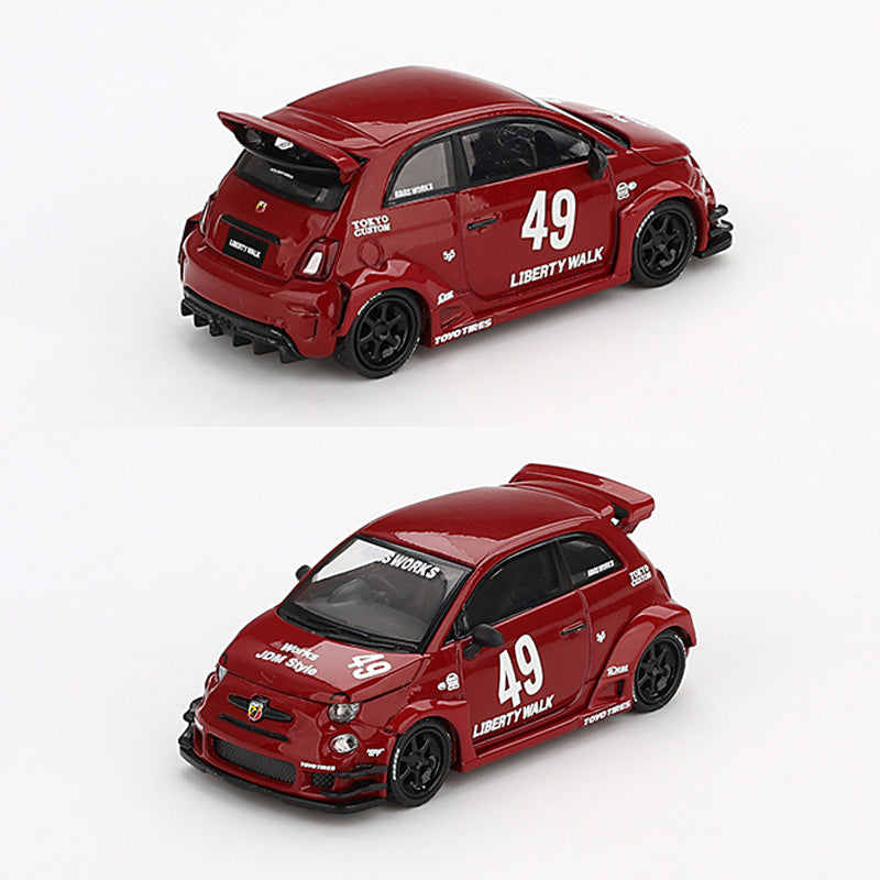 Mini GT LB-Works x Abas Works Abarth 595 Red (963) (1:64 Scale) – AGR ...