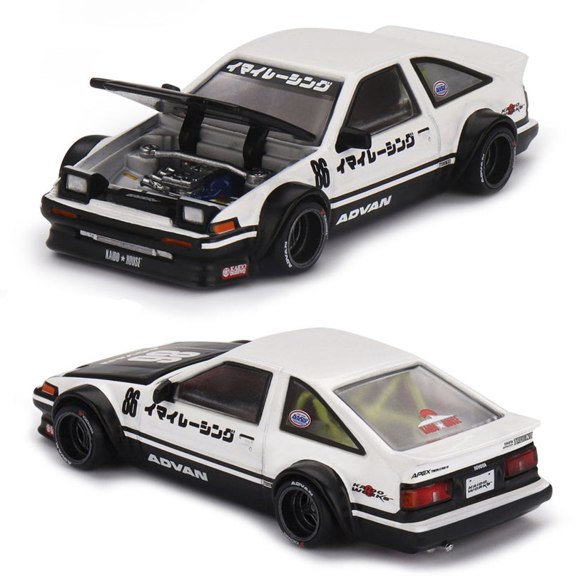 Mini GT Toyota Sprinter Trueno Kaido Street V1 White / Black (180 ...