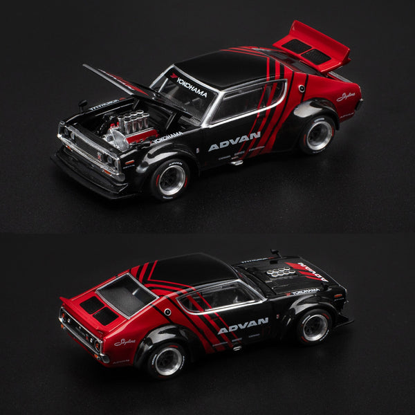 Pop Race Nissan Skyline KPGC110 Kenmeri Advan (1:64 Scale) (PR64-199 ...