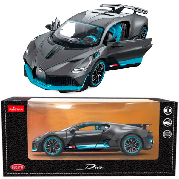 Rastar Bugatti Divo Grey / Blue (1:24 Scale) – AGR Models
