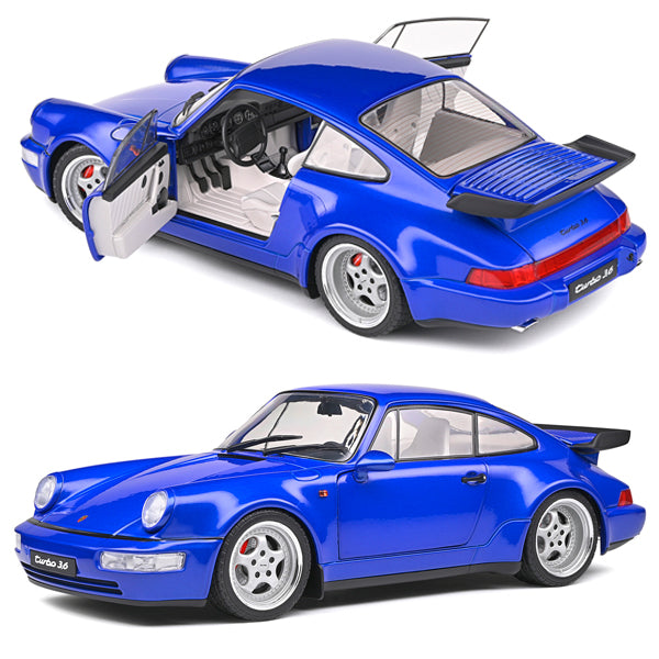 Solido 1990 Porsche 911 Turbo 3.6 Electric Blue (1:18) – AGR Models
