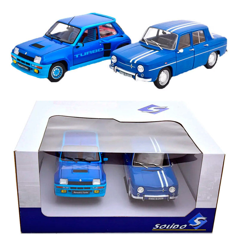 Solido Renault 8 Gordini & Renault 5 Turbo (1:18) Broken Aerial & Box ...