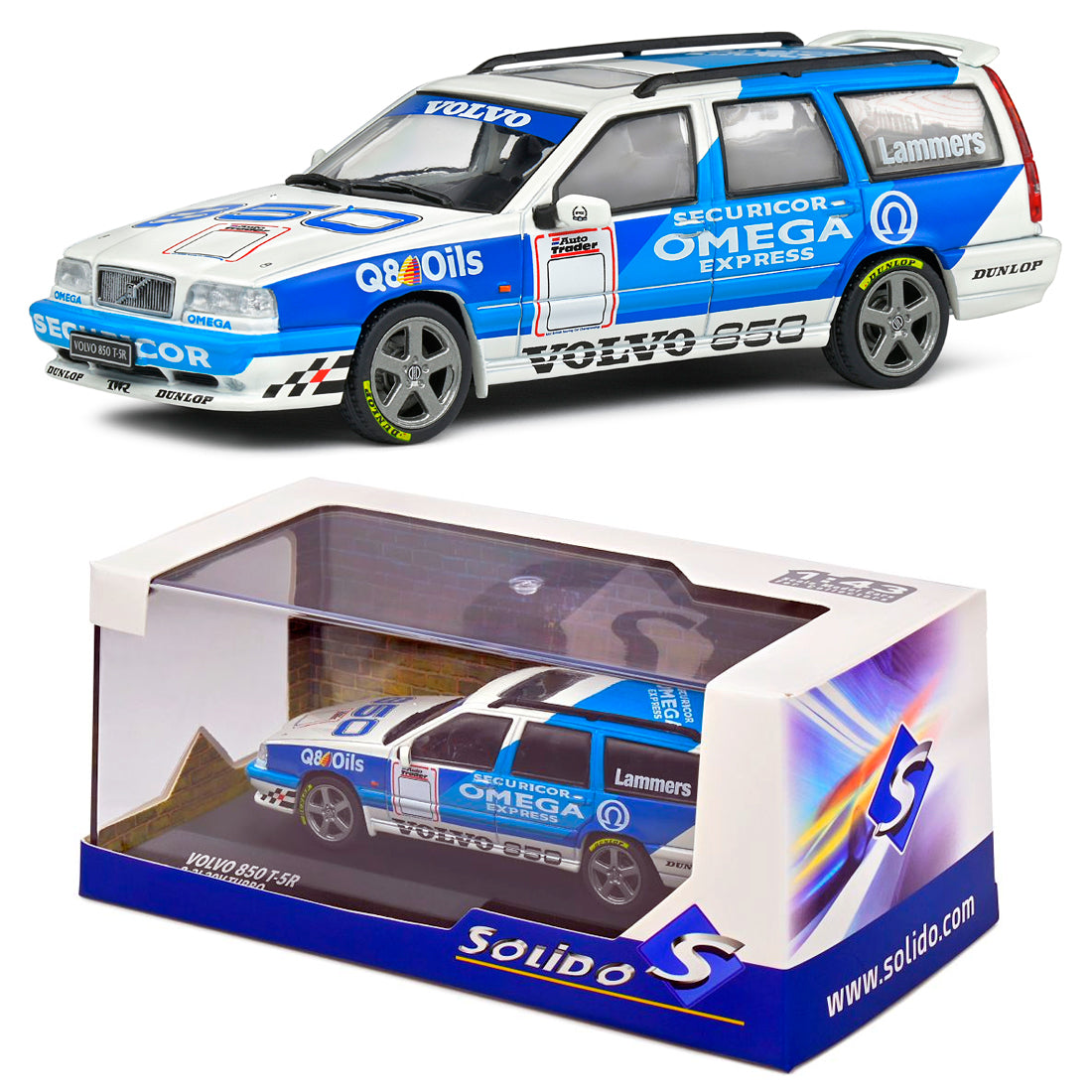 Solido 1995 Volvo 850 T-5R BTCC Livery Lammers (1:43) (Mark On Case ...