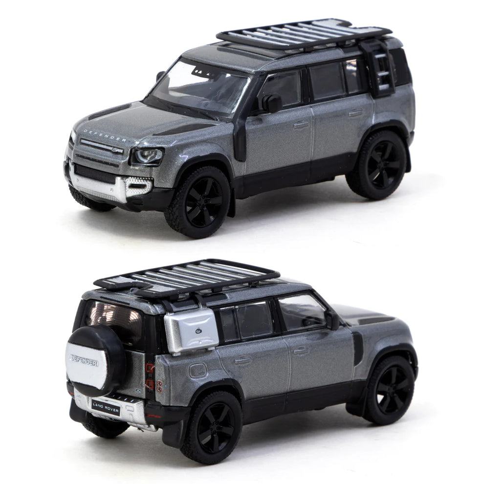 Tarmac Works Land Rover Defender 110 Grey Metallic (1:64 Scale) – AGR ...