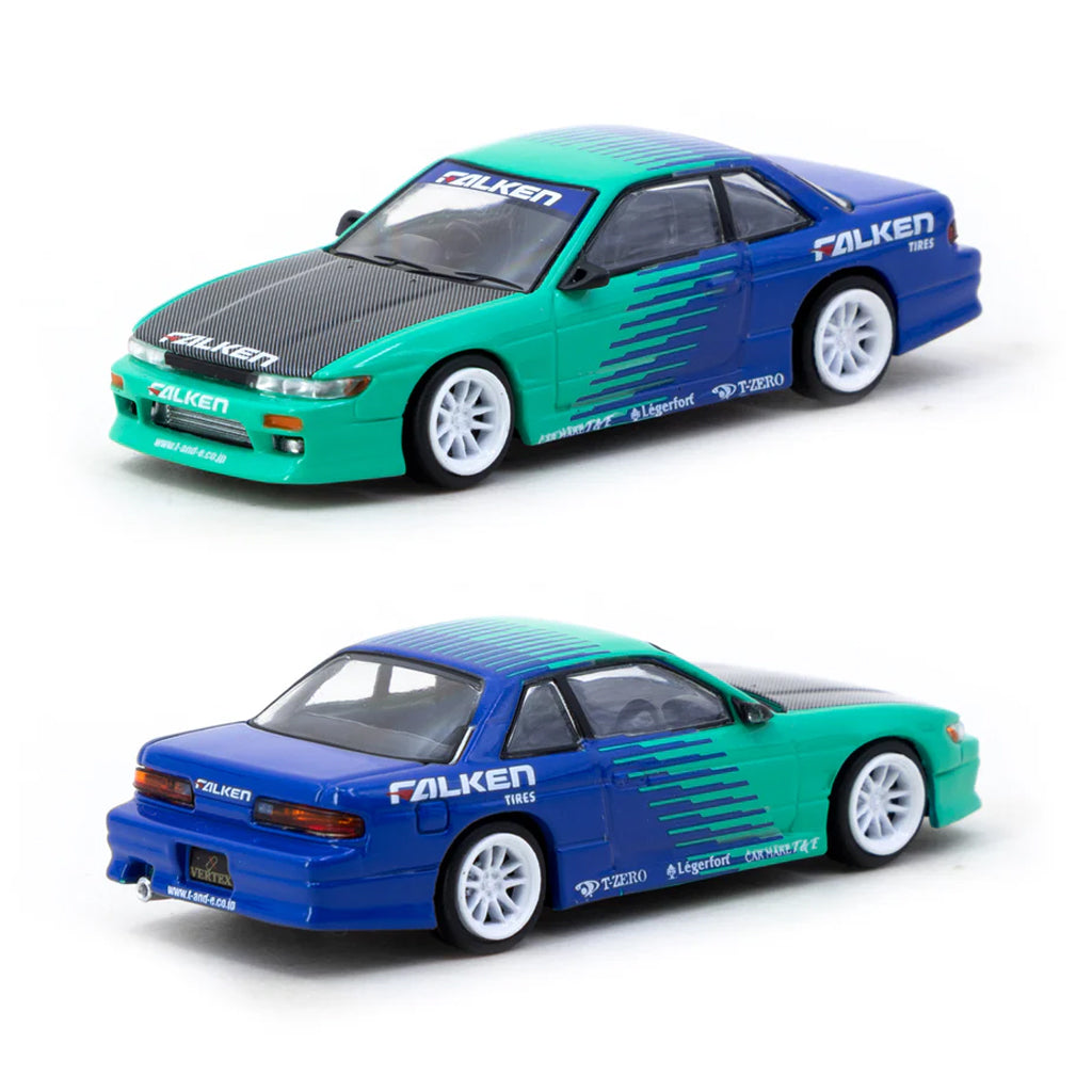 Tarmac Vertex Nissan Silvia S13 Falken Livery (1:64 Scale) – AGR Models